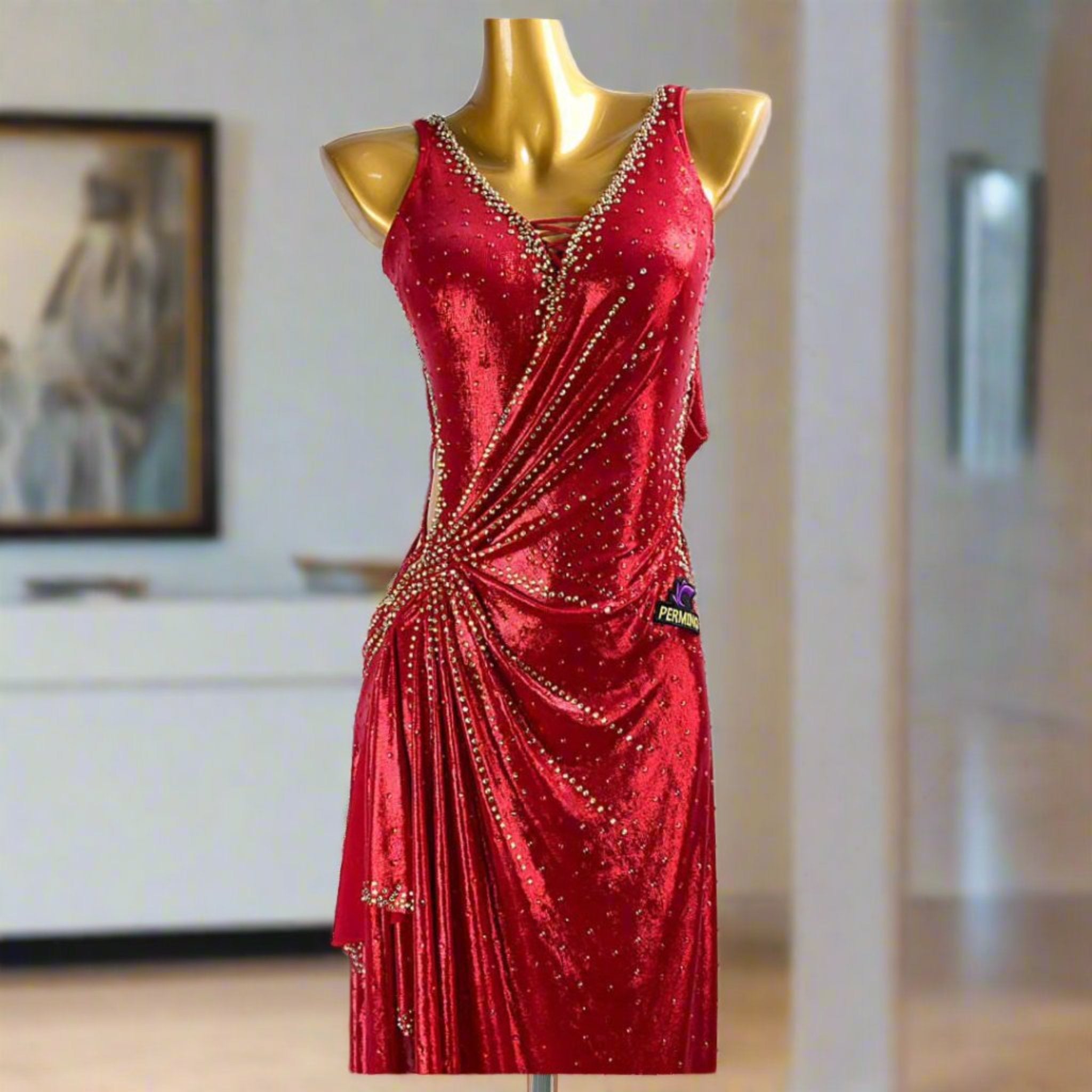 Ruby Romance Latin Dress | Custom Made | DanceDressing – Dance Dressing