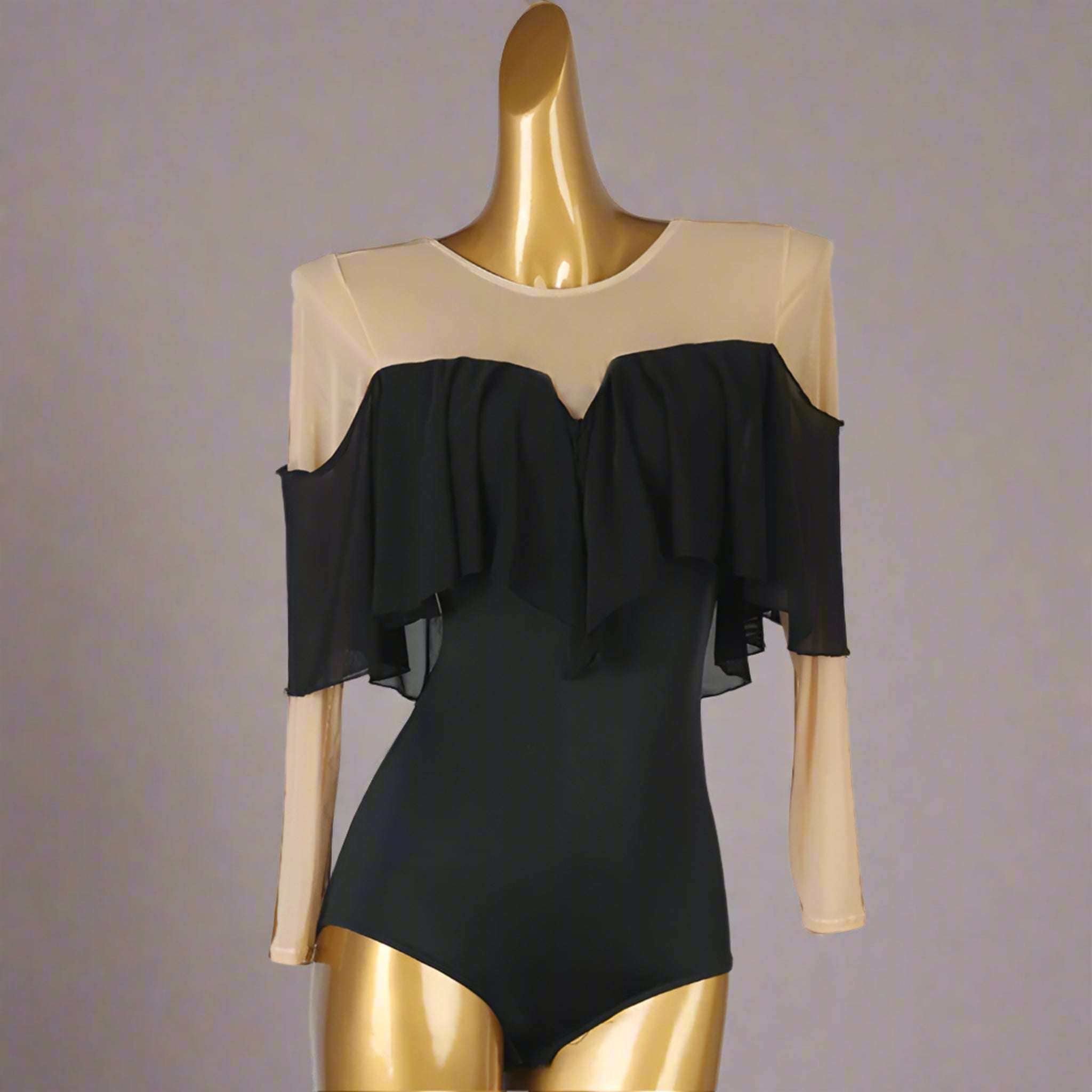 Sheer Panel Leotard | DanceDressing – Dance Dressing