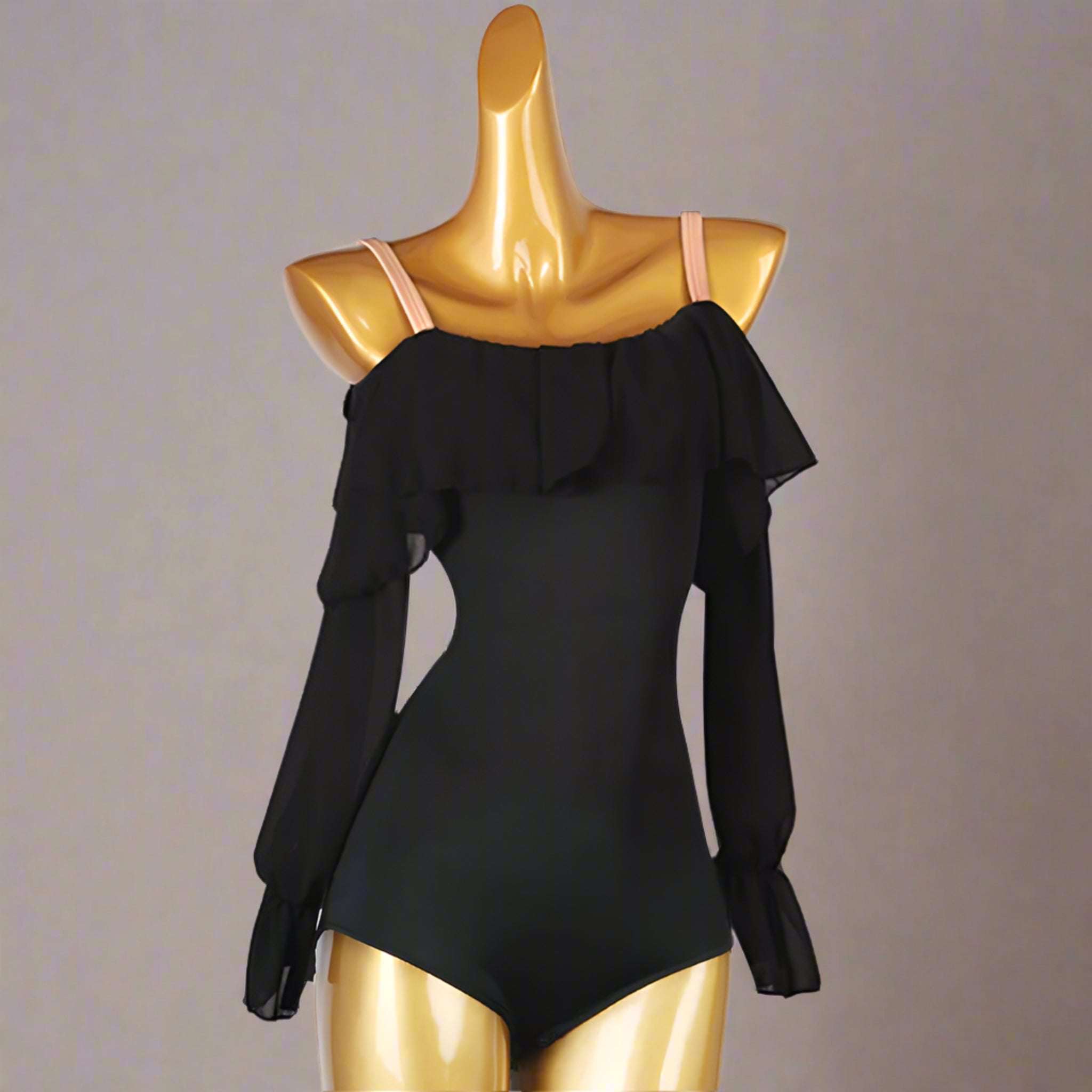 Off-Shoulder Dance Leotard | DanceDressing – Dance Dressing