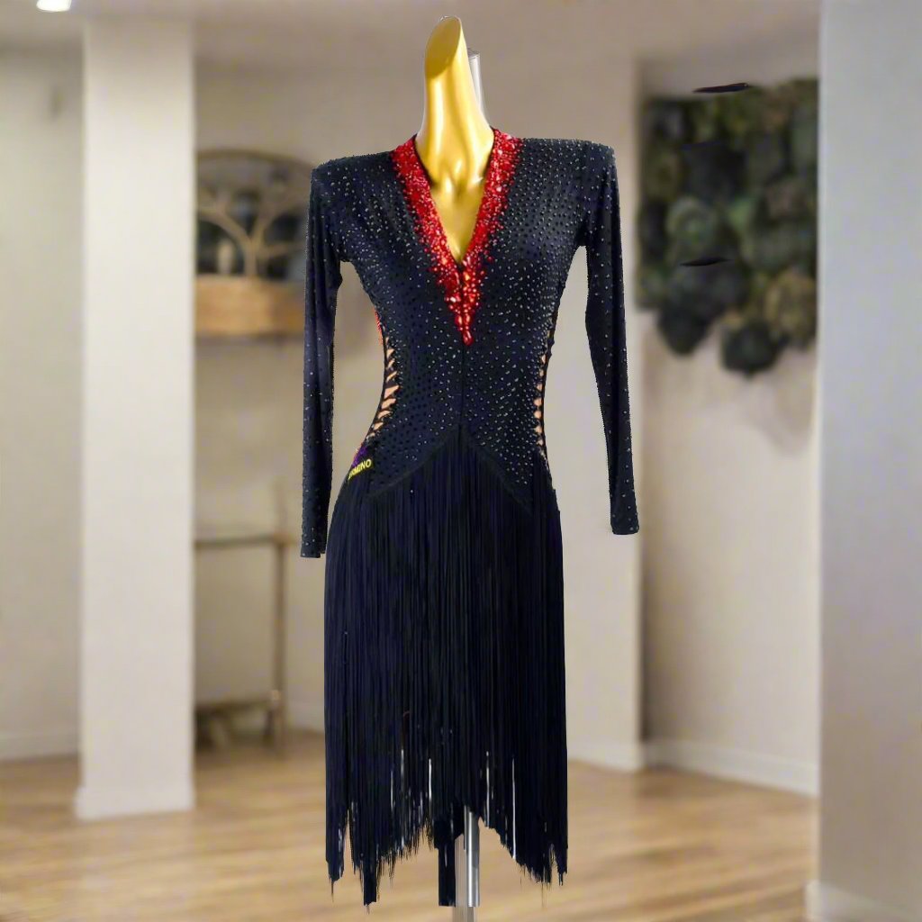 Scarlet Touch Latin Dress | Custom Made | DanceDressing – Dance Dressing